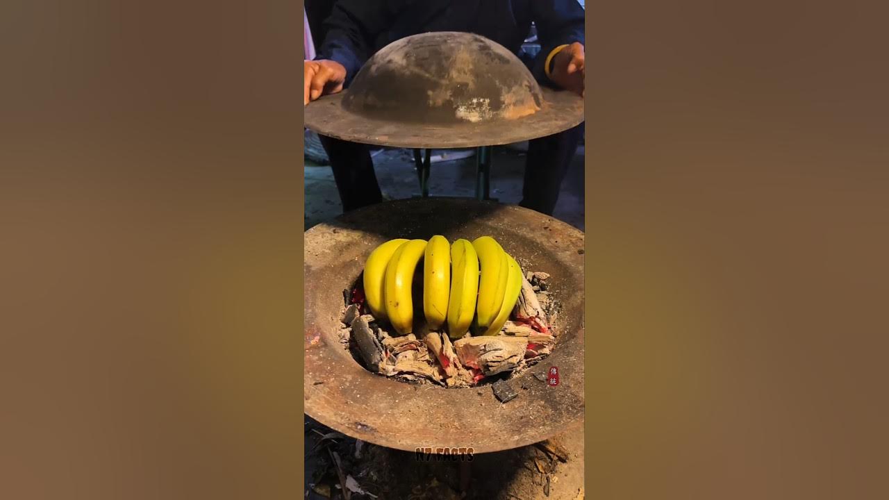 Bananas cooked on stove 😱 ~ #shortsvideo - YouTube