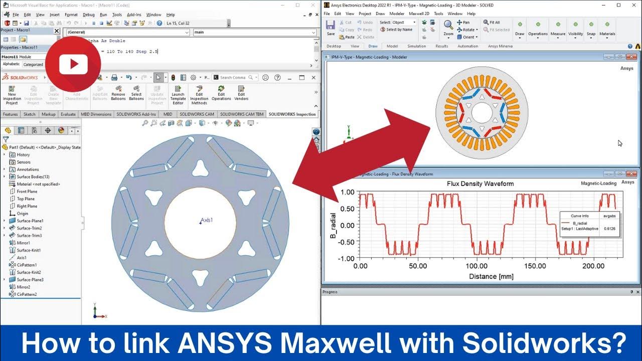 How to link ANSYS Maxwell with SOLIDWORKS? - YouTube