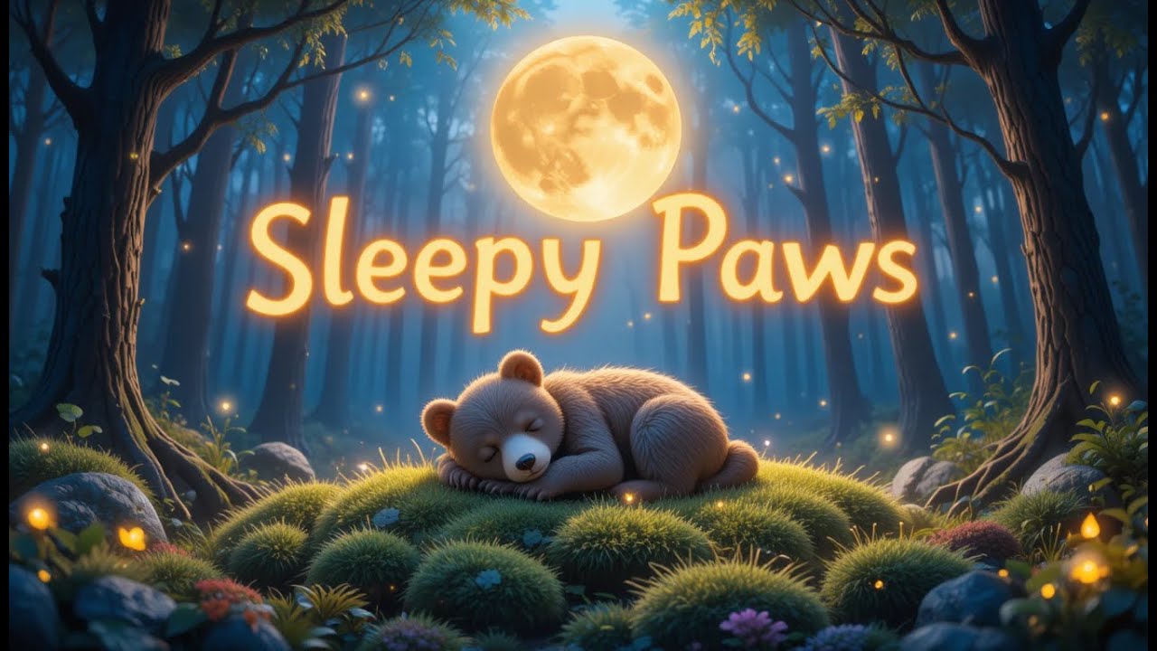 Bedtime Adventure with Sleepy Paws: A Calming Story for Kids - YouTube