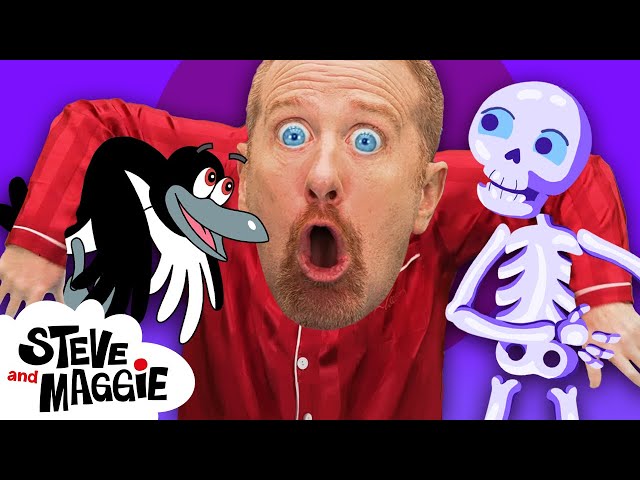 Halloween Monster Tricks Story for Kids with Steve and Maggie | Spooky ...