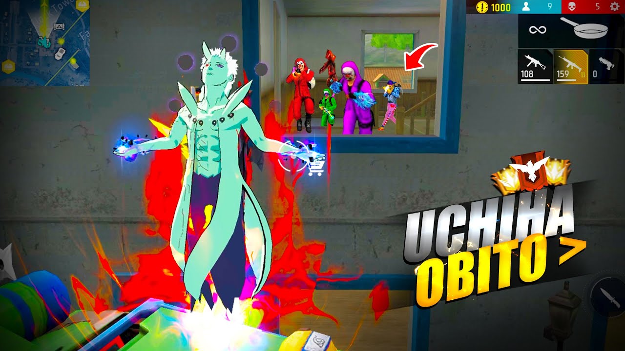 Finally Obito - Ten Tails Jinchuriki in Free Fire 🤯 Solo vs Squad ...