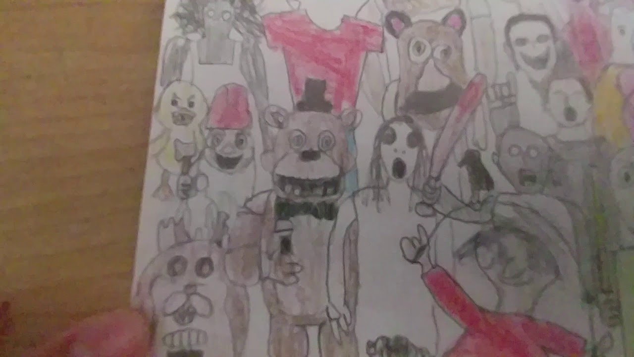 Horror Game Drawing Part 2 - YouTube