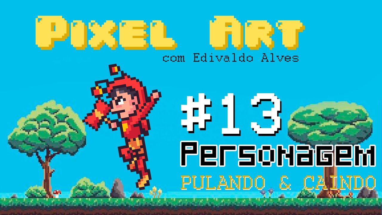 13- Criação de Sprites com Pixel Art - Personagem Pulando e Caindo ...