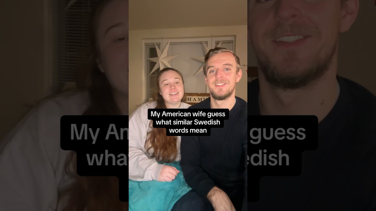 American wife guess meaning of Swedish words 😅🇸🇪🇺🇸 #couples #swedish ...