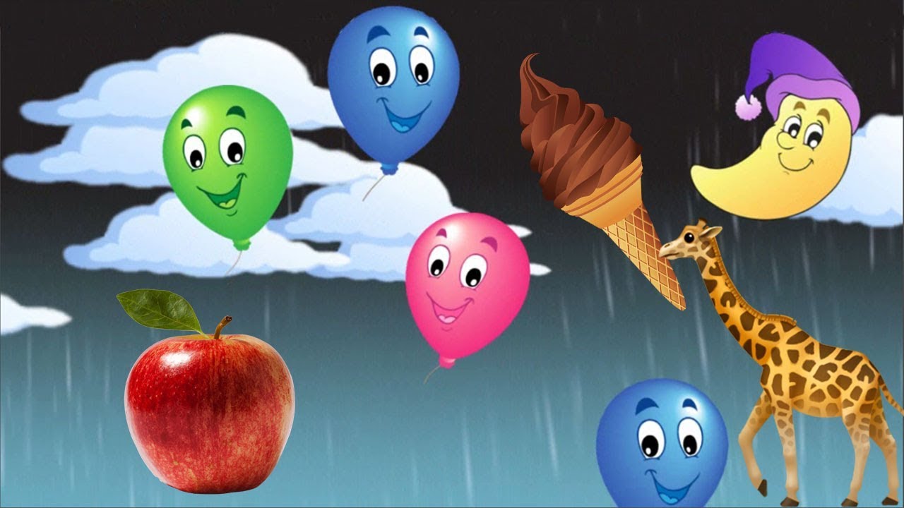 Learn the Alphabet with Balloon | Word & 1234 Learn with Kids Rainbow ...
