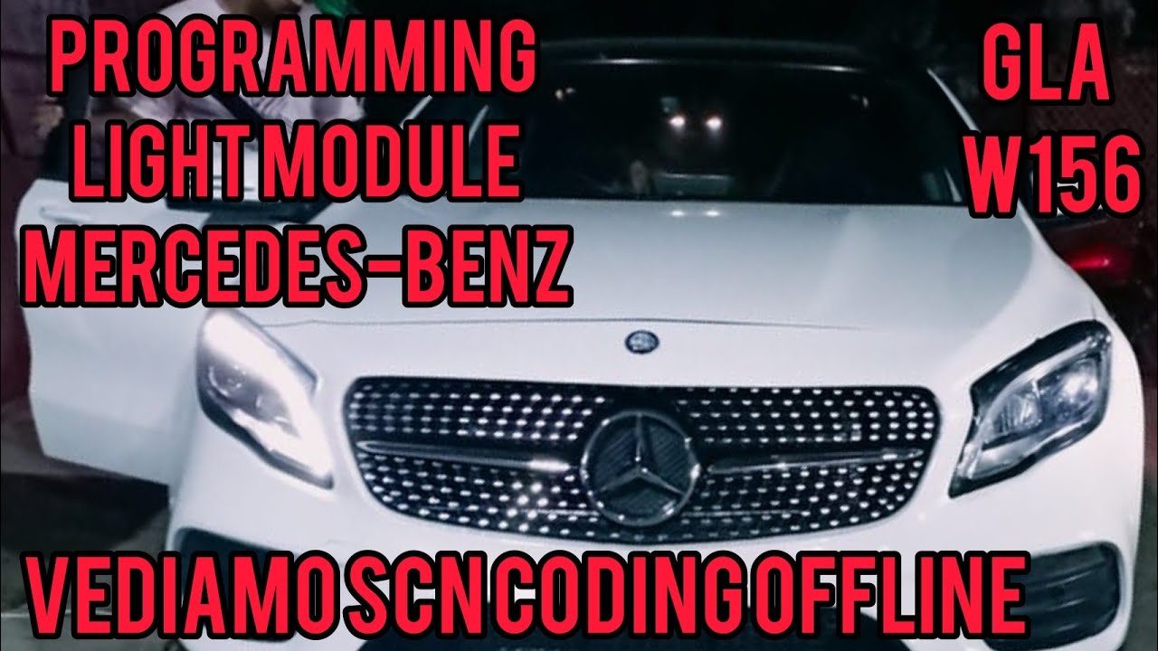 Mercedes GLA light module programming | online and offline coding ...