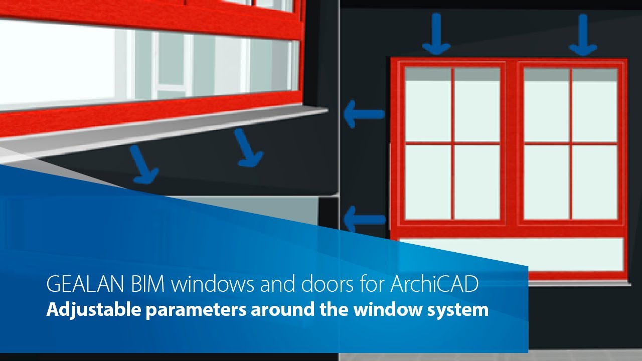 GEALAN BIM windows and doors for ArchiCAD - Part 5 | Adjustable ...