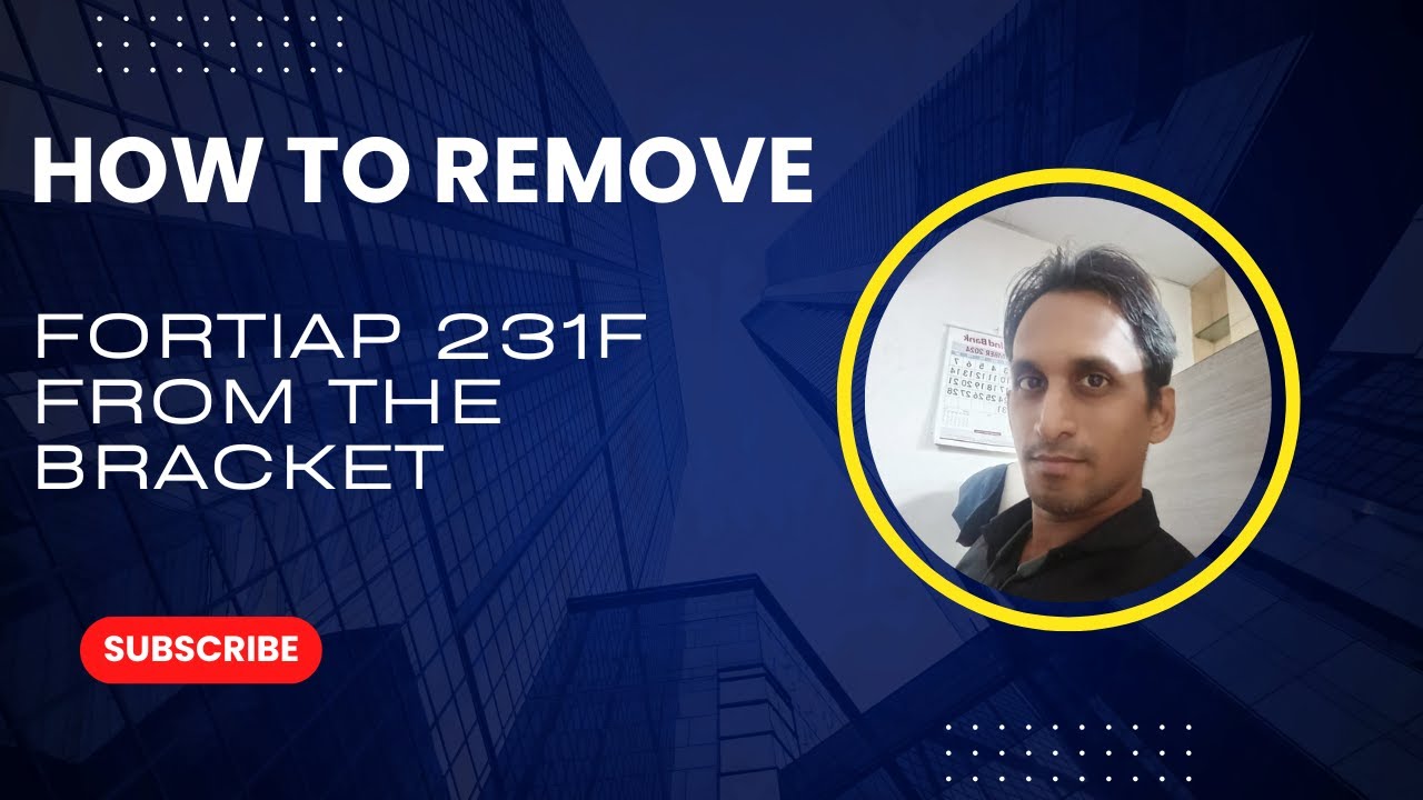 How to remove the Access point from the bracket FortiAP 231F - YouTube