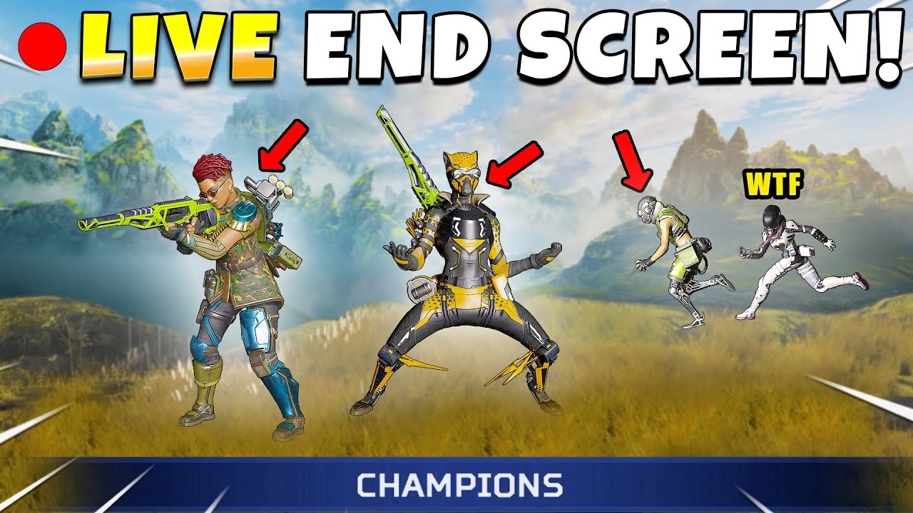 *NEW* LIVE END-SCREEN CAUGHT ON CAMERA! - NEW Apex Legends Funny & Epic ...