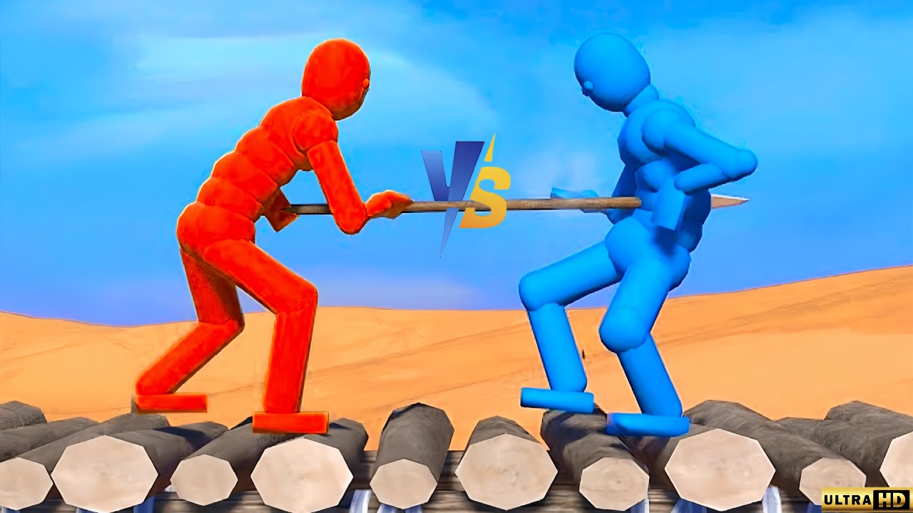 Stickman Battle with Realistic Ragdoll Physics – Who Survives - YouTube