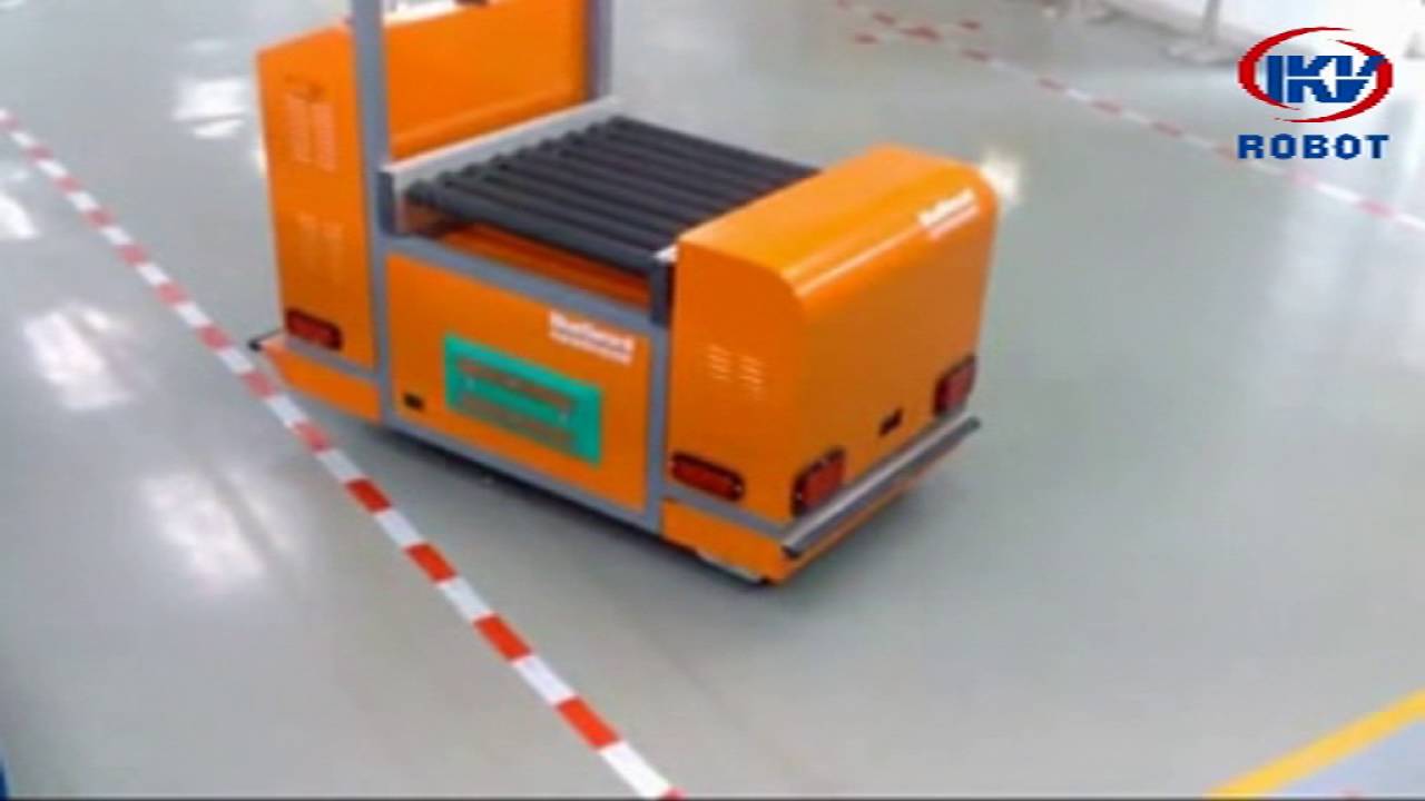Laser Guided AGV Working Video - YouTube