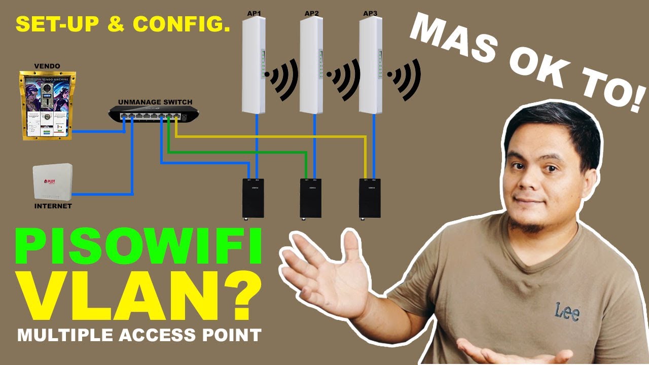 PISOWIFI VLAN MULTIPLE ACCESS POINT KAHIT SAANG ANTENNA SI COSTUMER ...
