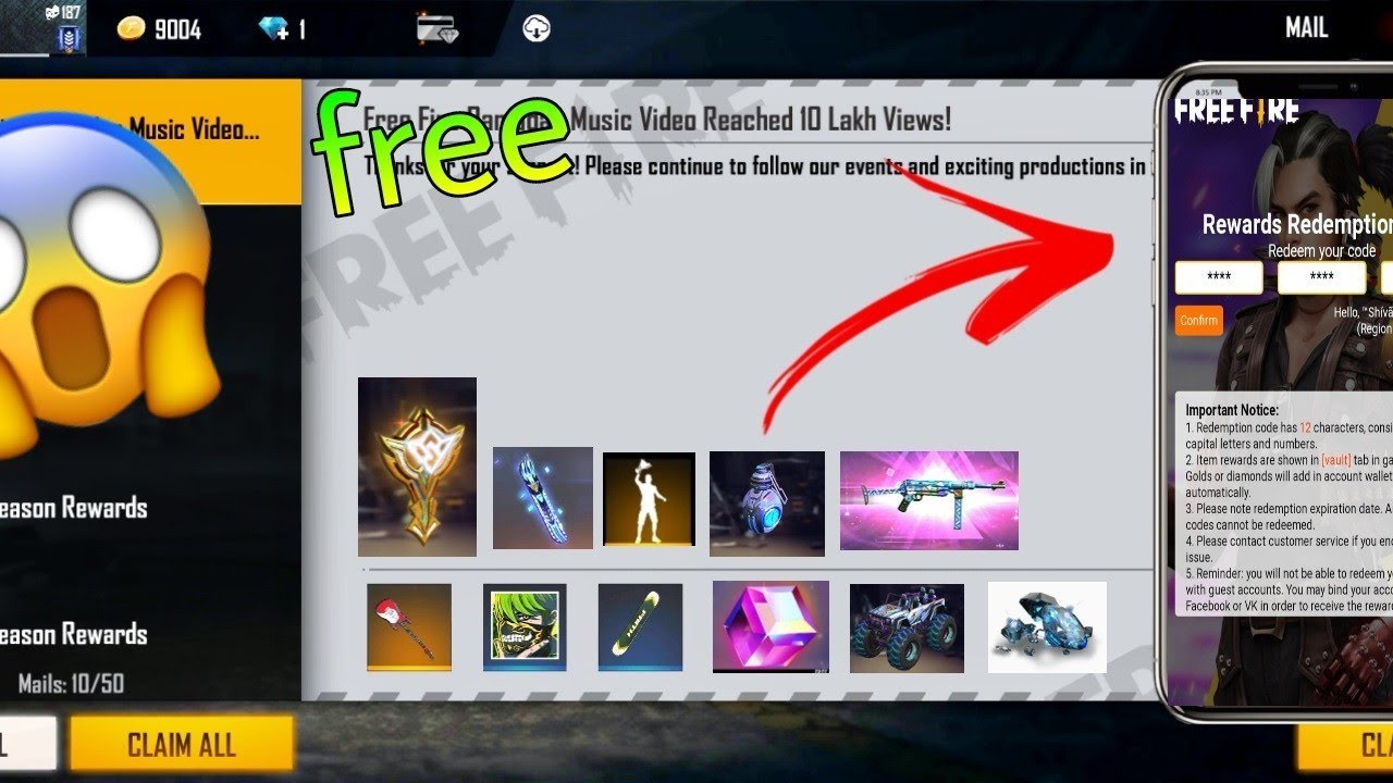How to claim FFWS free rewards|| Shivam gamer||| free fire 🔥 - YouTube