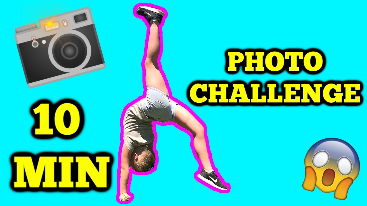 10 MINUTE PHOTO CHALLENGE! Kids GYMNASTICS. KAIA and SISSY. The ...
