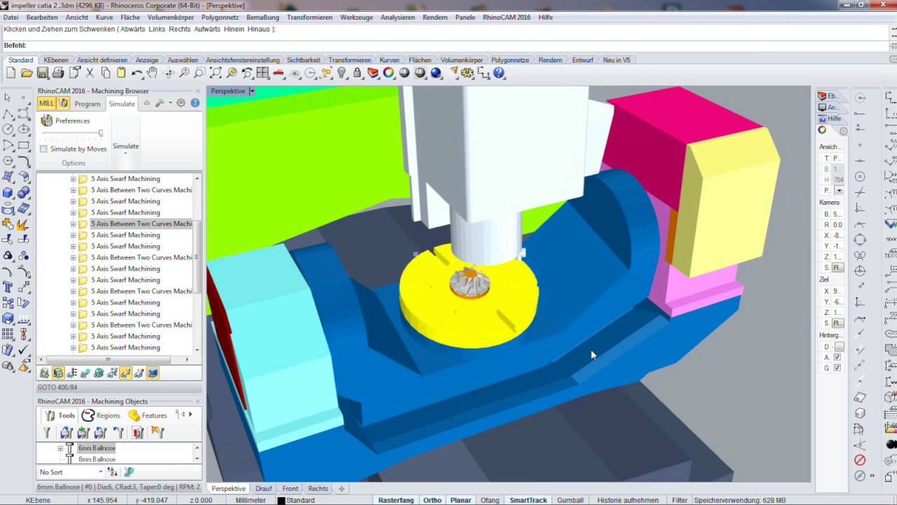 Simulation mit Machine - YouTube