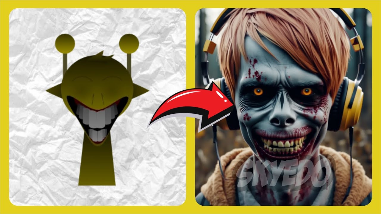 INCREDIBOX SPRUNKI All Characters as ZOMBIES🧟‍♂️🧟‍♀️😱 | 😡RADDY👻BRUD🎃 ...