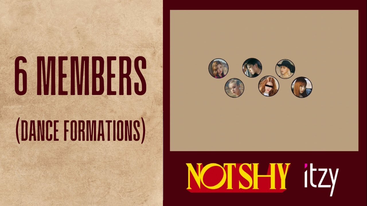 ITZY - "Not Shy" (6 Members) Dance Formations - YouTube