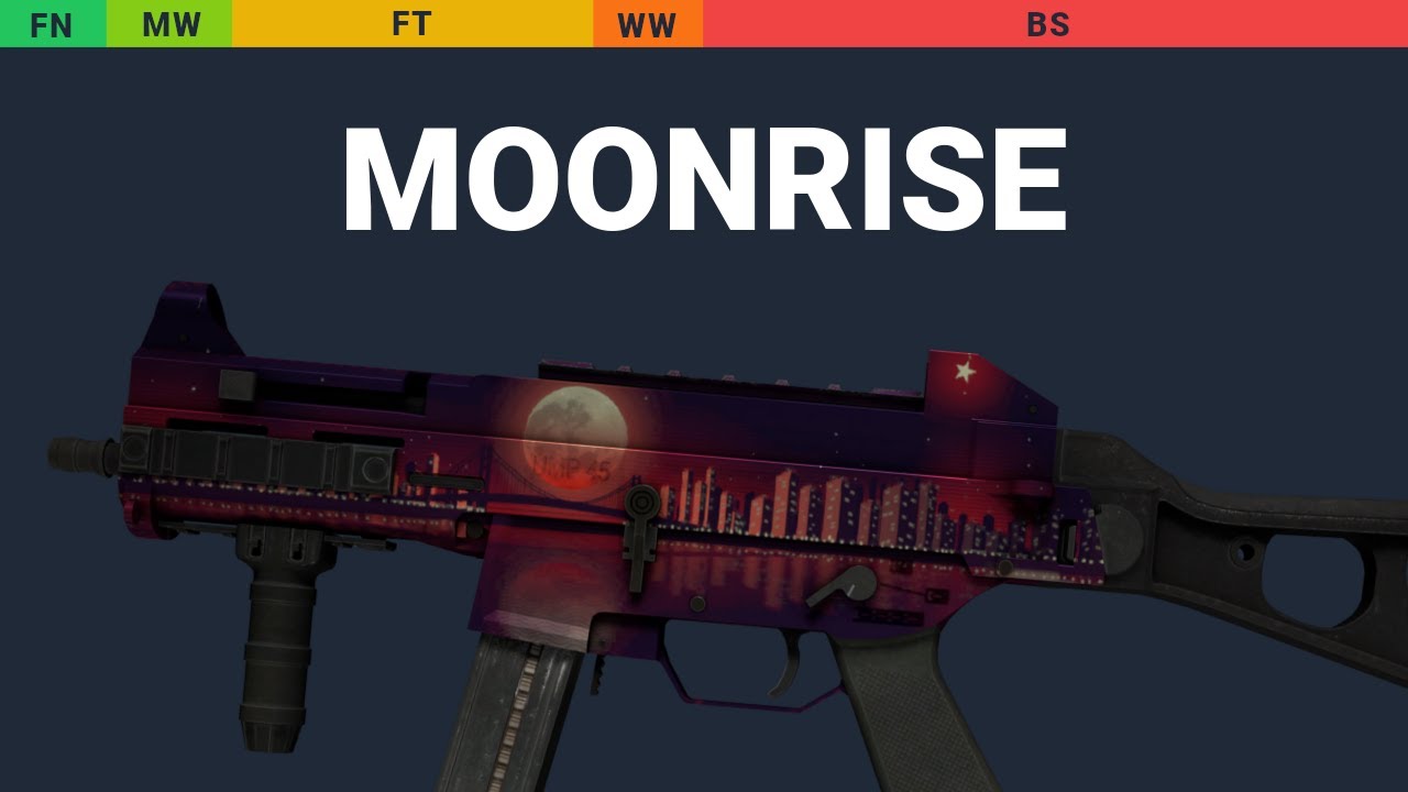 UMP-45 Moonrise - Skin Float And Wear Preview - YouTube