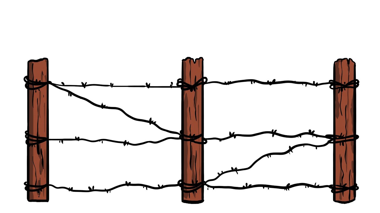 Barbed Wire Fence Clipart Barbed Wire Fence PNG, Vector, PSD, And