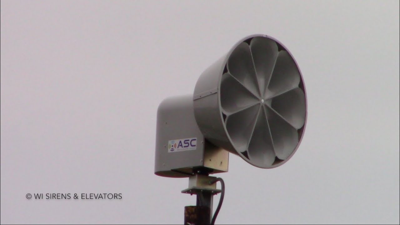 ASC T-128 Siren Test, Port Washington, WI - 10/27/18 - YouTube