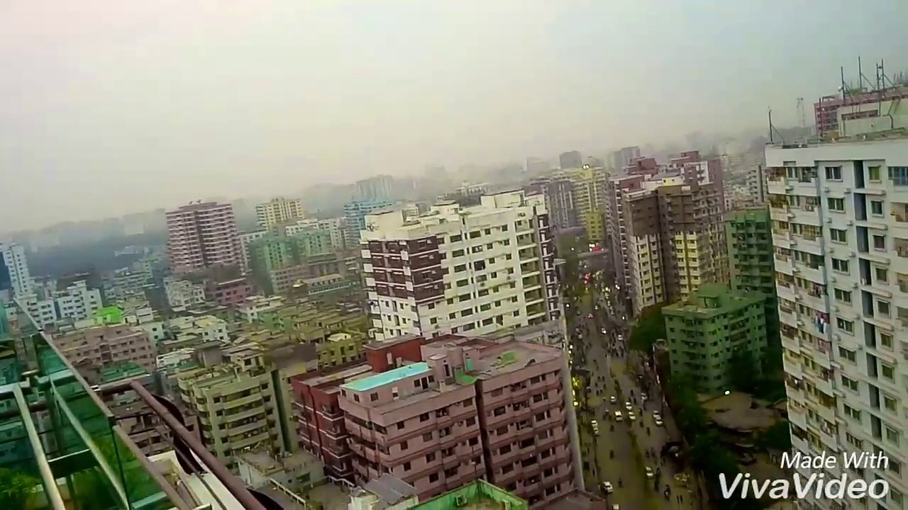 Dhaka City from rooftop. (Sky View Lounge) - YouTube