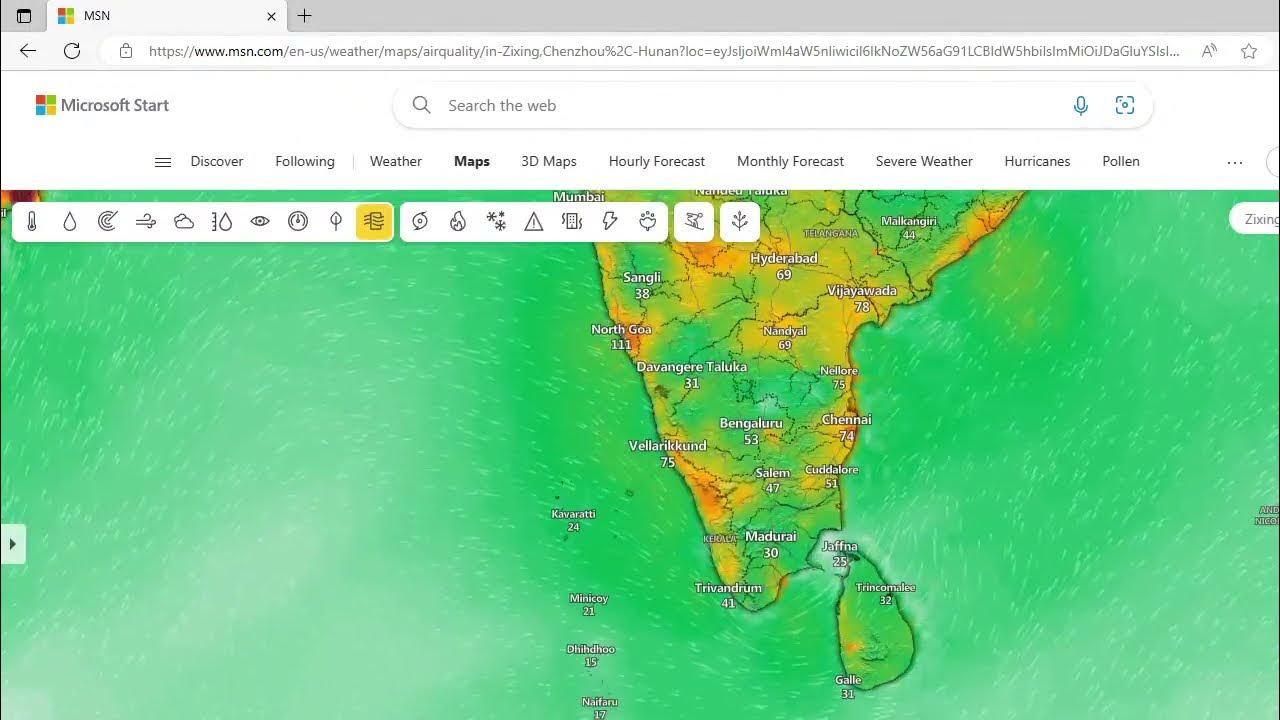 How To Sri Lanka Weather / Microsoft Edge / MSN / Wind Speed ...