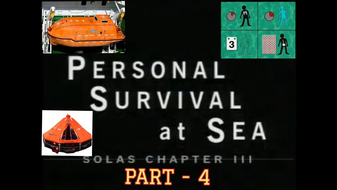 PERSONAL SURVIVAL AT SEA - Part 4 | Survival in the Survival Craft & in ...