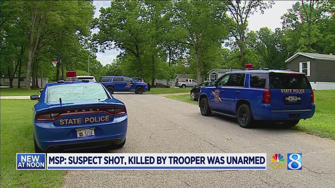 MSP: Man shot and killed by trooper was unarmed - YouTube