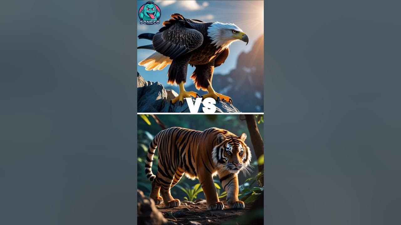 Powerfull Tiger vs Eagle(Stallion,Crocodile, lion,Tiger,Cheetah,)# ...