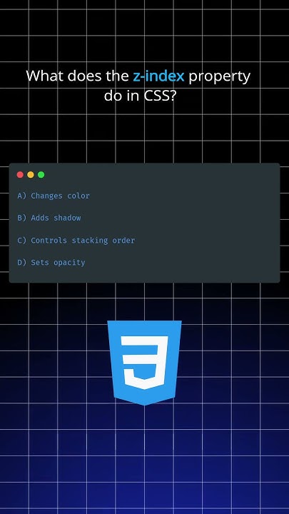 Mastering z-index in CSS — Can You Answer This? #CSSQuiz #WebDesignBasics #LearnCSS #devforall ...