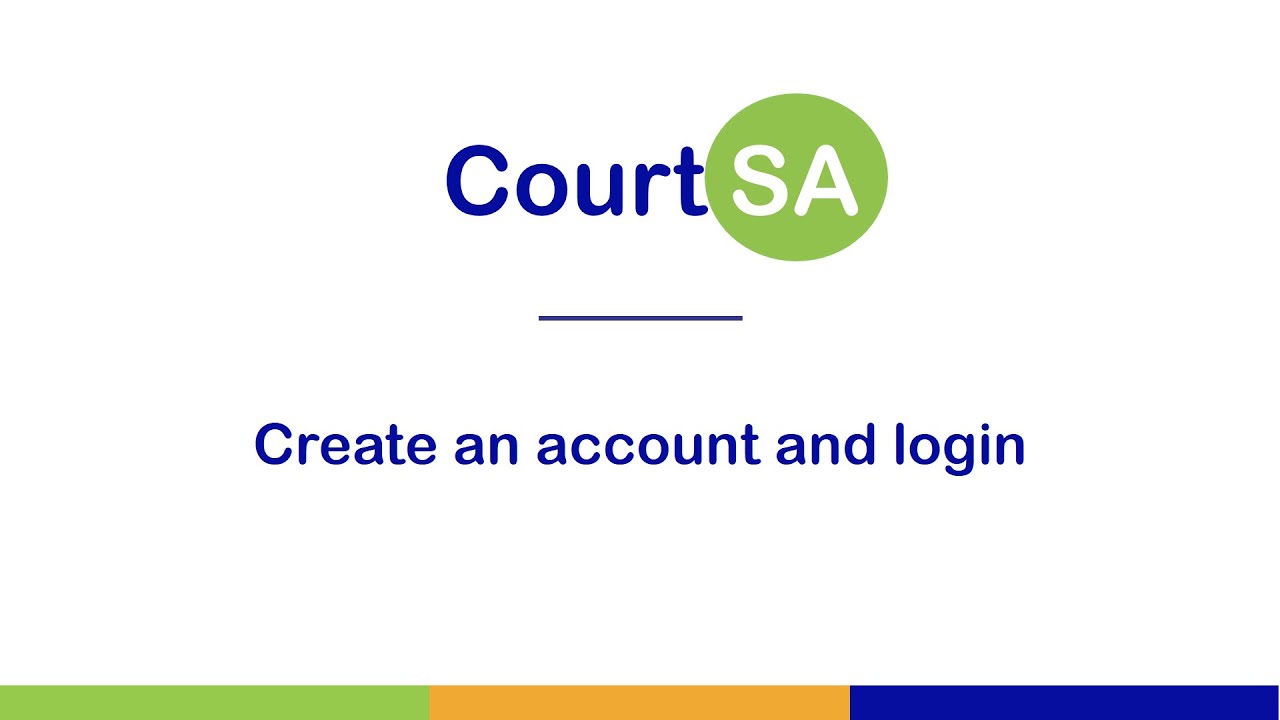 Create an account and log in - YouTube
