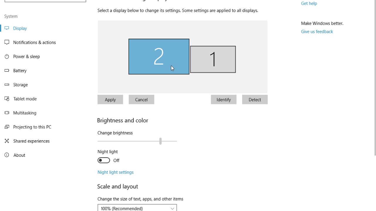 Windows 10 - Selecting main display (on multiple monitors) - YouTube