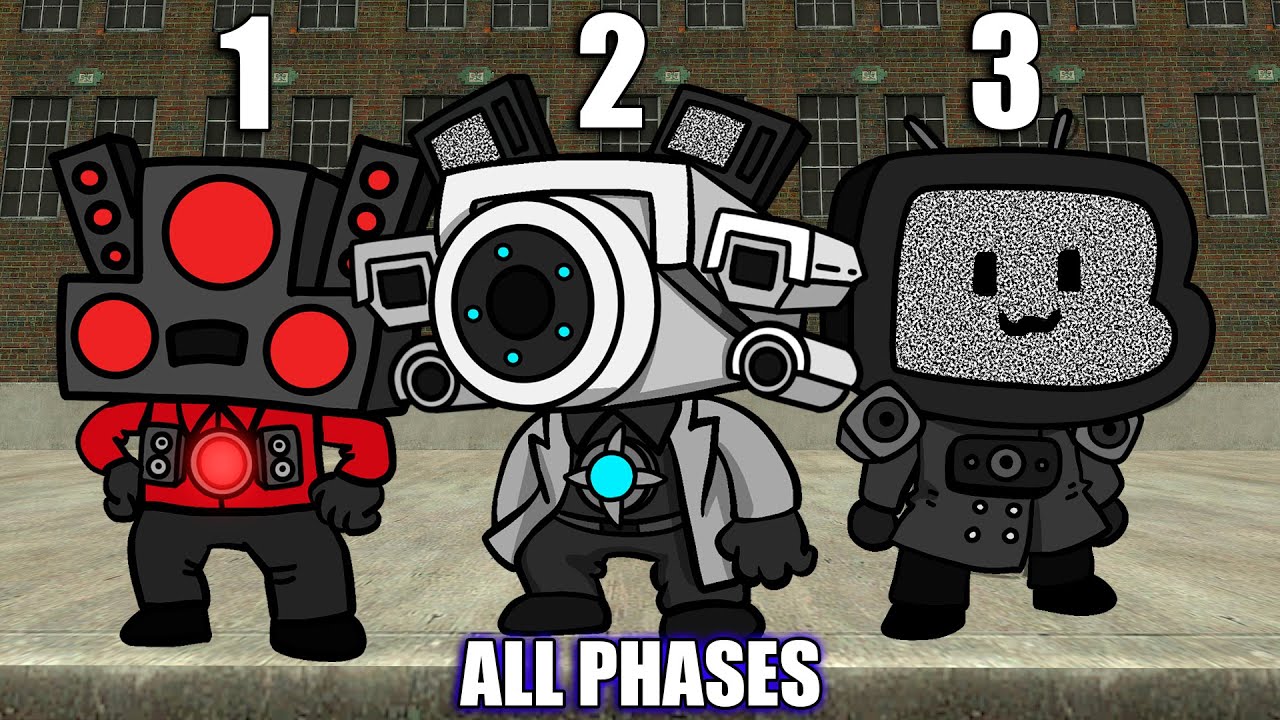 Friday Night Funkin' Vs BABY Skibidi Toilet | ALL PHASES | CAMERAMAN ...