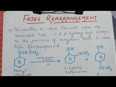 Fries Rearrangement I Mechanism I BSc MSc | Organic chemistry - YouTube