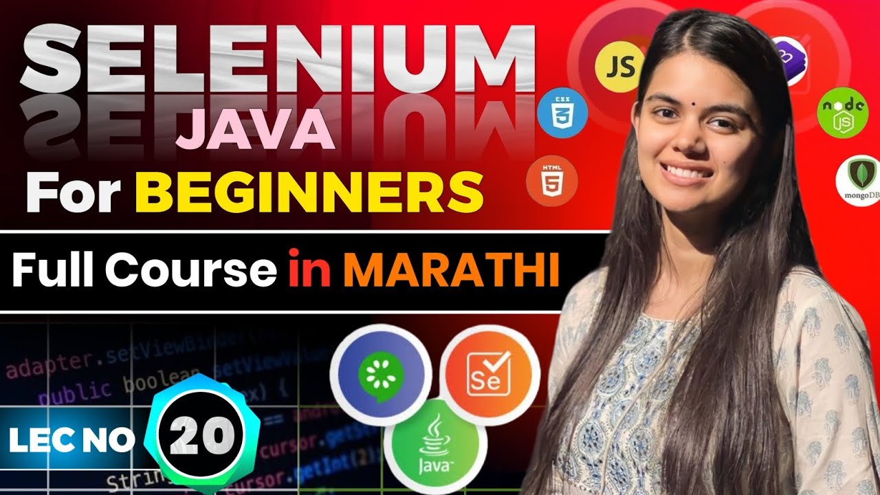 Selenium with Java tutorial for beginners in Marathi | Selenium WebDriver Tutorial in Java ...
