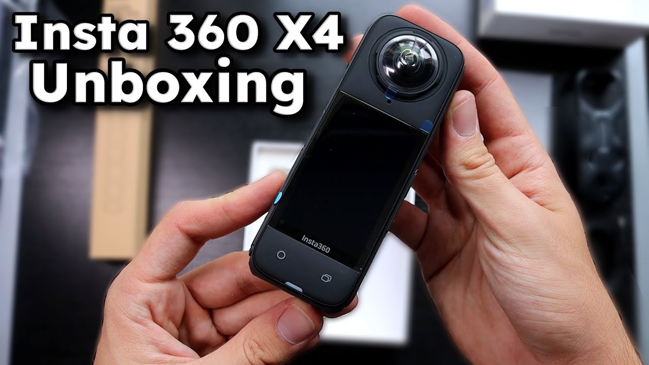 Insta 360 X4 and Selfie Stick Full Unboxing - YouTube