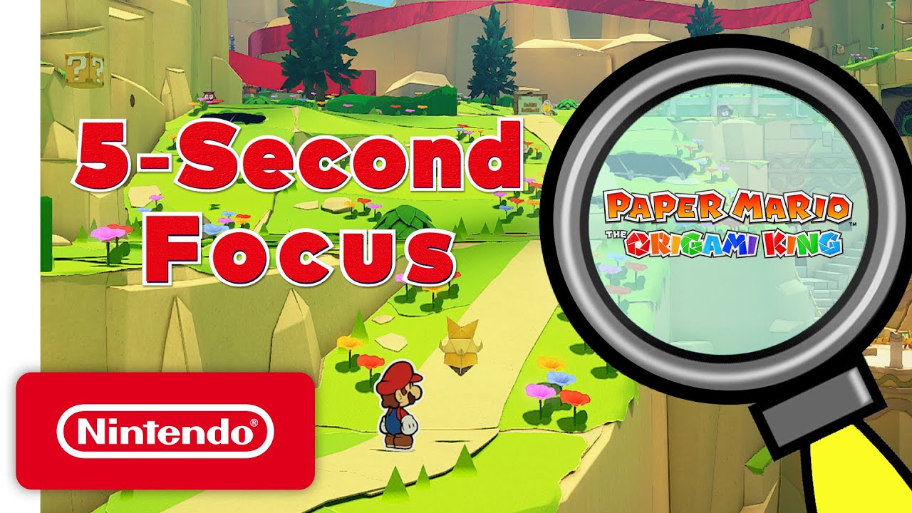 Test Your 5-Second Focus with Paper Mario: The Origami King - YouTube