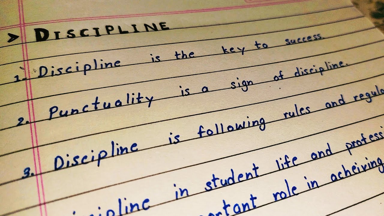 Discipline | 10 lines essay on Discipline | Importance of Discipline ...
