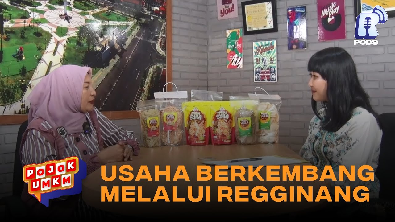 Usaha Berkembang Melalui Regginang | POJOK UMKM 03 ( R-PODS ) - YouTube