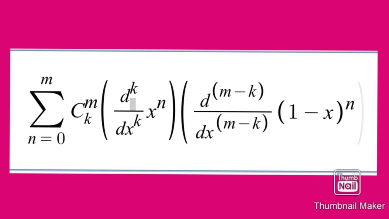 Nth derivative product function - YouTube