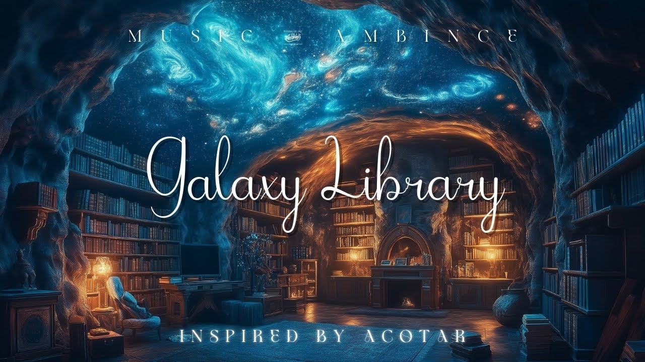 Galaxy Library | ACOTAR Ambience | Magical Music for Study, Relax, Work ...