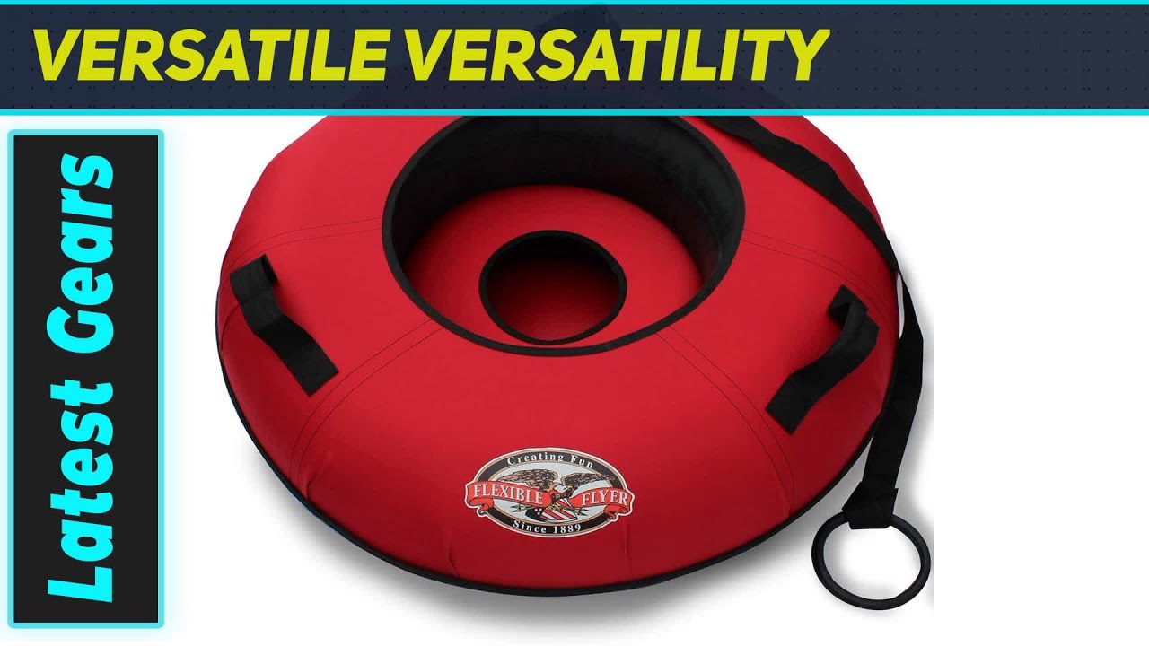 Best Snow Tube Ever? Flexible Flyer Commercial Snow Tube Tested! - YouTube