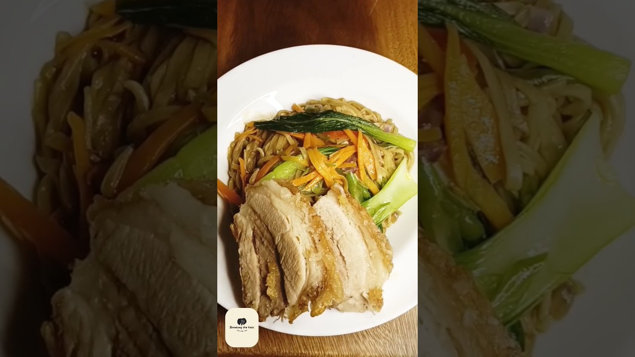 Canton con lechon with bok choy | Breaking the fast | #homefood #food # ...