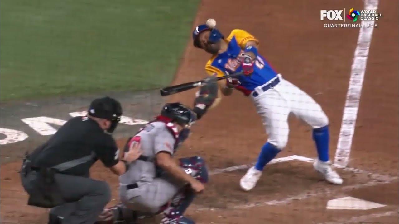 Jose Altuve leaves the game after being hit in the hand by a pitch. - YouTube