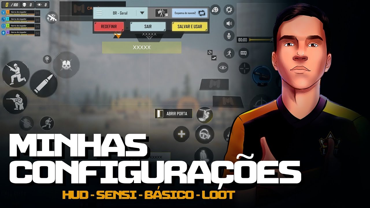 TODAS AS MINHAS CONFIGURAÇÕES (HUD, SENSI, BÁSICO, LOOT) DO COD: MOBILE ...