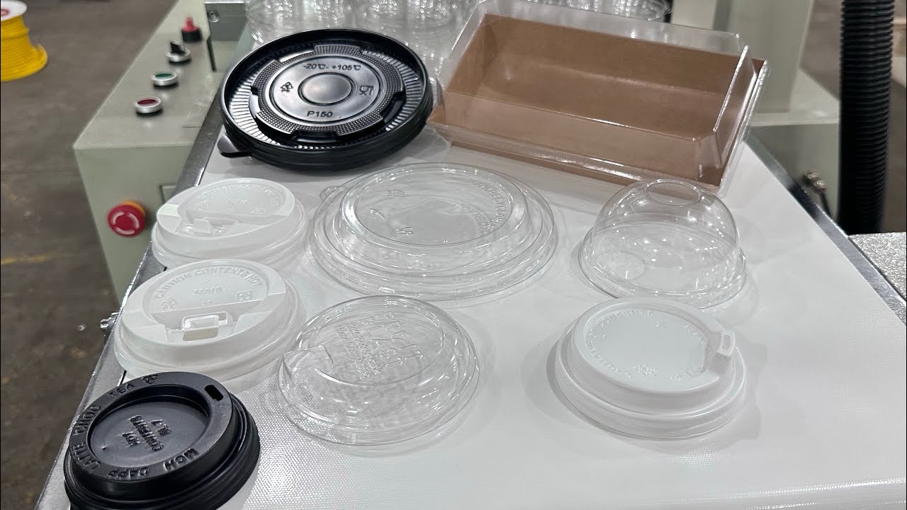 Automatic PP PET PS HIPS RPET Plastic Cup Lid Plastic Bowl Lids Cups ...