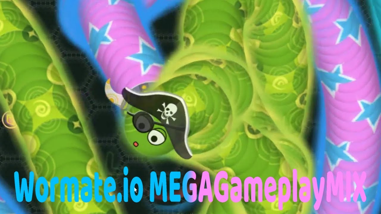 Wormate.io gameplay Top 5 gameplays (MegaGameplayMix) - YouTube