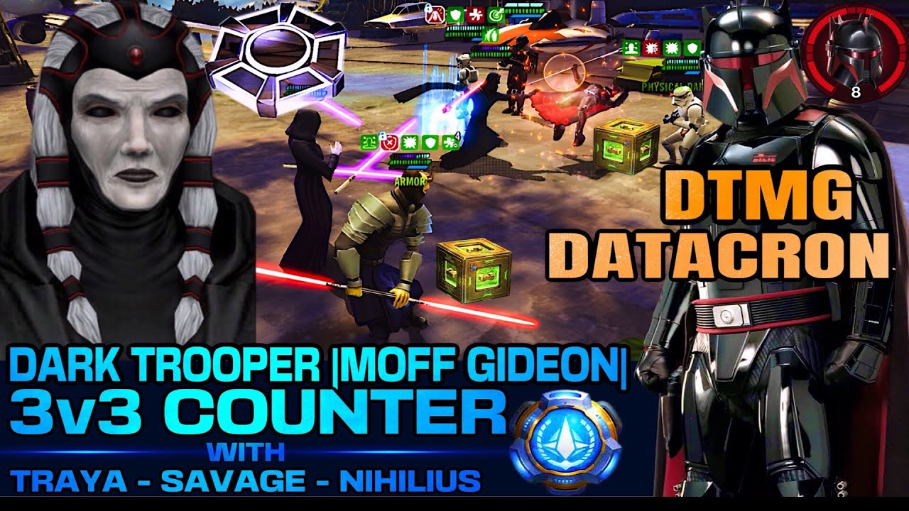 [3v3] DARK TROOPER MOFF GIDEON SQUAD COUNTER w/TRAYA & SAVAGE OMICRON ...
