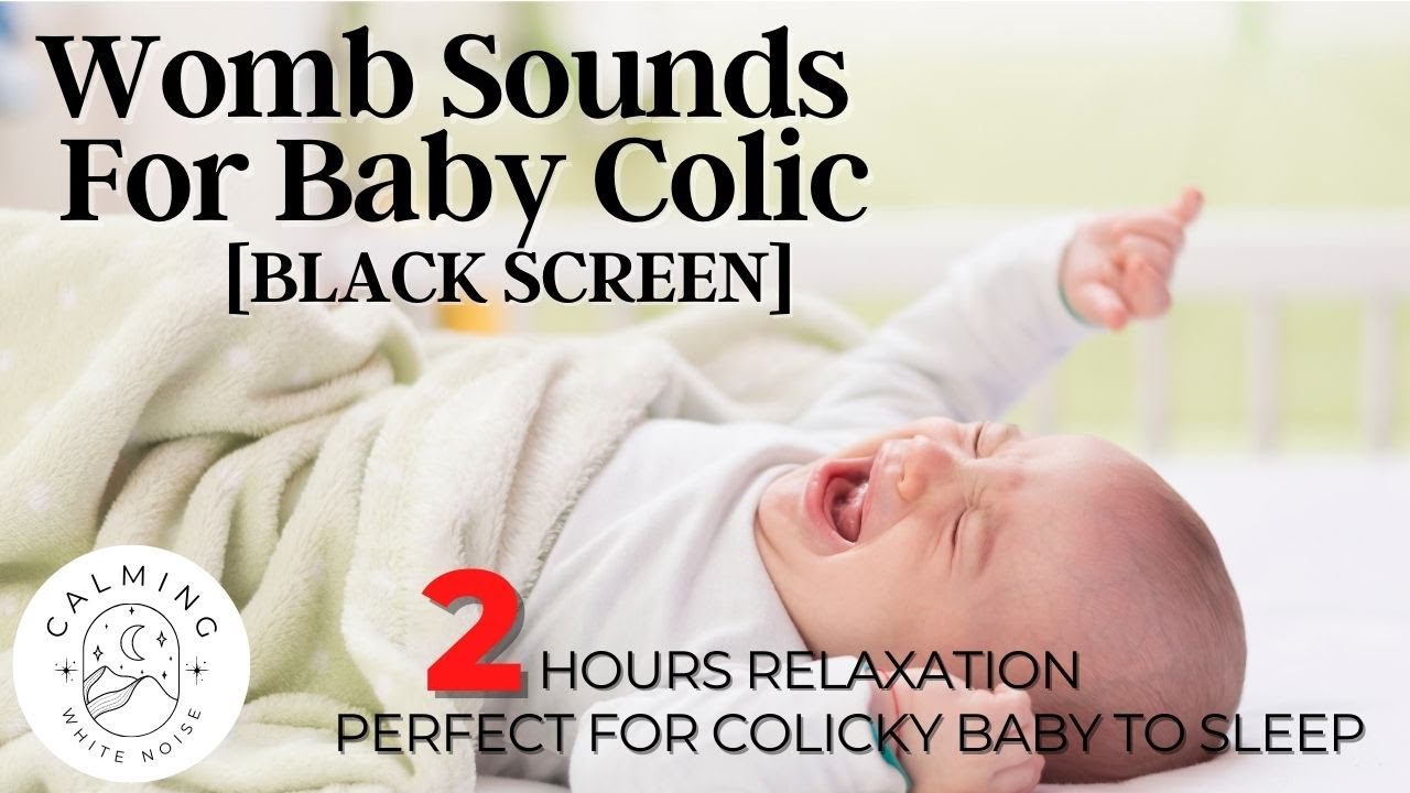 BABY SLEEP WHITE NOISE WOMB BLACK SCREEN | Womb Sounds Soothe Crying ...