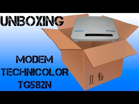Unboxing Modem Infinitum Technicolor TG582n - YouTube